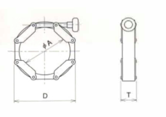 KF Chain Clamp, KF50 Aluminum Chain Clamp