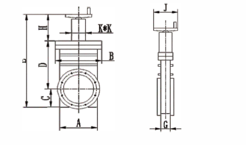 Gate Vacuum Valves, Manual Operate Gate Vacuum Valves